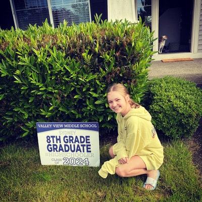 8th Grade Graduation Yard Sign Wire Stake Incl., Senior 2024, DIY File ...