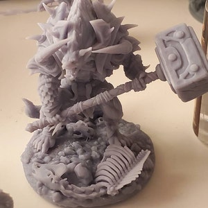 Akata Gnoll God Huge Miniature by Archvillain Games. - Etsy