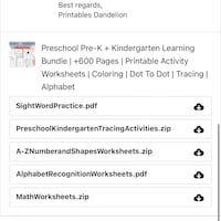 Preschool Pre-k + Kindergarten Learning Bundle | +600 Pages | Printable ...