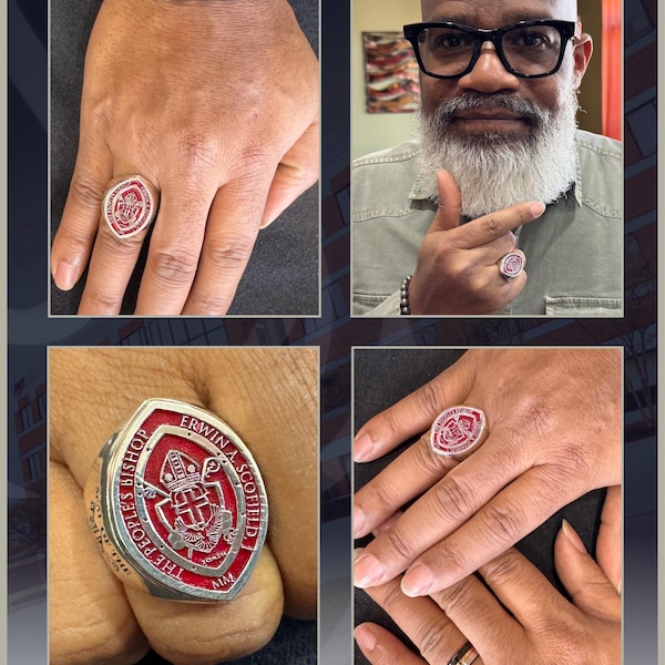 Custom Bishop Ring, Personalized Episcopal Seal Design, Seal of the ...