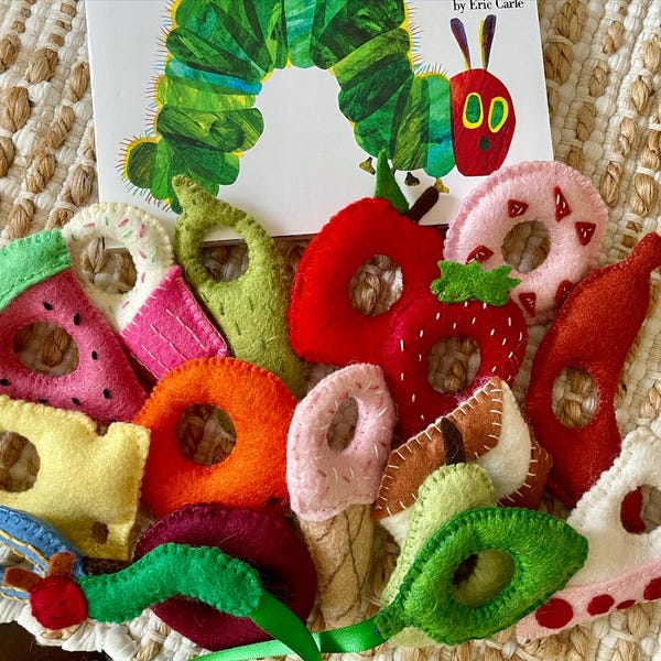 Felt Hungry Caterpillar Toy Pattern Set: Sensory Play (PDF Pattern) - Etsy