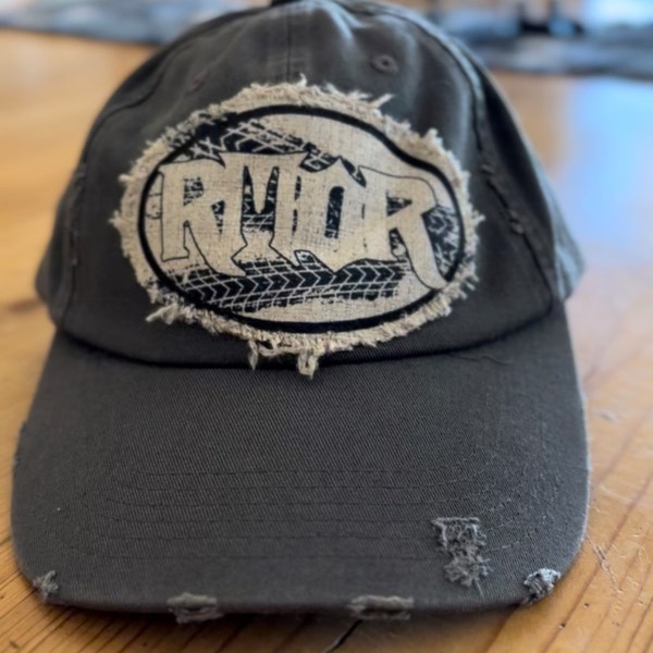Vintage Logo Hat, Custom Distressed Raggy Patch Hat With Your Logo ...
