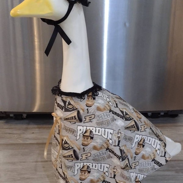 Purdue University Goose Dress/goose Clothes/concrete Goose/lawn Goose ...