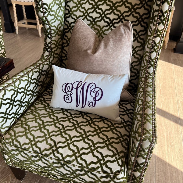 30% OFF Monogram Pillow, Personalized Initial Letter Cushion ...