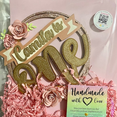 Rose Gold Cake Topper Rose Gold Party Pink Cake Topper Rose Cake Topper ...