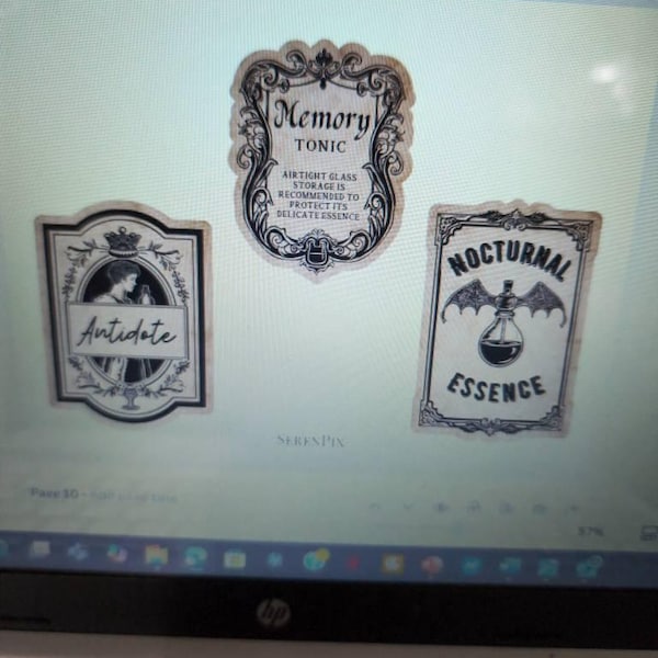 Editable Vintage Apothecary Labels: Wizard Potion Stickers (digital ...