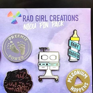 NICU Pin Pack Medical Gift Doctor Nurse Enamel Pin Medical Anatomy - Etsy