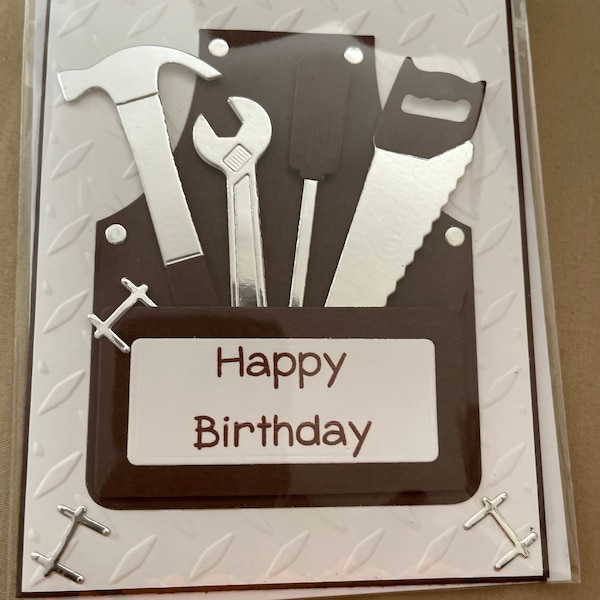Happy Birthday Tool Card, Birthday Tool Card, Gifts for Dad, Tools ...