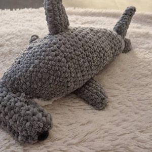 PATTERN: Plush Hector the Hammerhead Shark Pattern Amigurumi Hammerhead ...