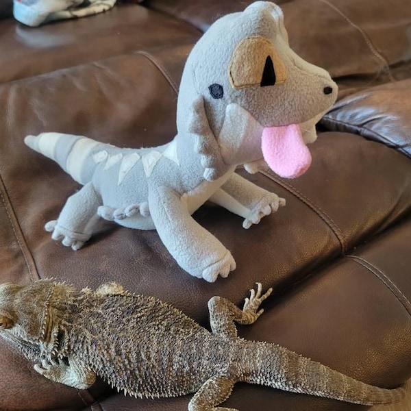 Pet Lizard Plush Sewing Pattern .pdf Tutorial Leopard Gecko Crested ...