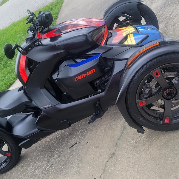 Ryker Can Am Front Fender Side Accent Set of 2 Decals Ryker Motorcycle ...