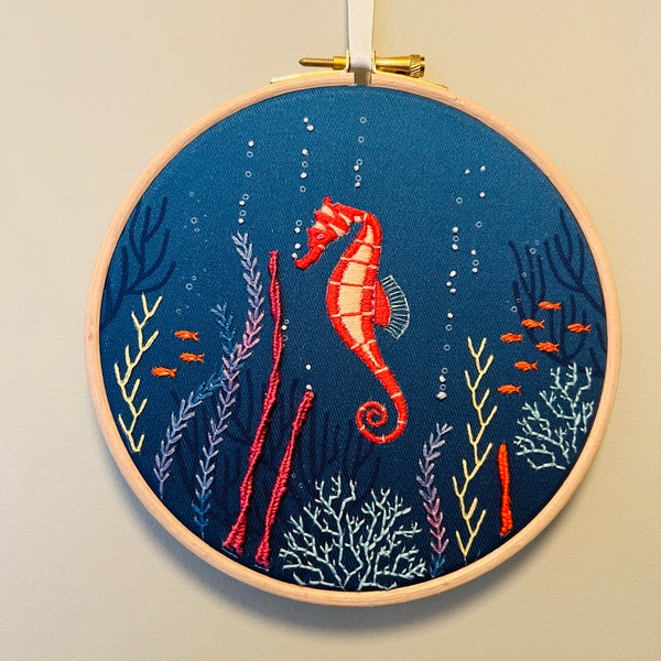 Jellyfish Cove Embroidery Pattern Digital PDF Download 6 & 7 Size ...