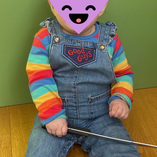 Good Guys Patch (3.5 Inch) DIY Embroidered Hook and Loop Badge Childs Play Horror Movie Souvenir ...