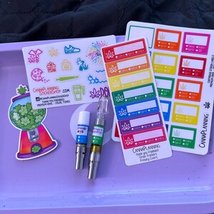 Clear Marijuana Icons Mix Sampler 1 Marijuana Stickers Weed - Etsy