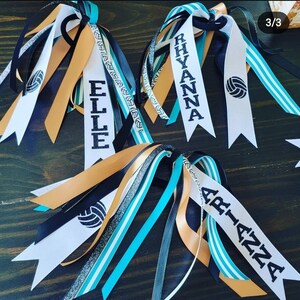 Blue Black White and Silver Paint Drip Cheer Bow/dance - Etsy