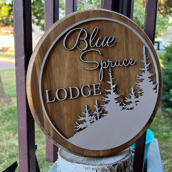 Nature Svg, Landscape Svg, Forest Svg, Round Frame, Tree Border Svg ...