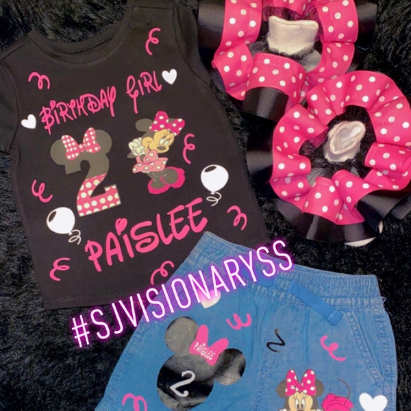 Birthday Numbers Svg – Minnie Mouse Svg – Numbers Clipart – Birthday ...