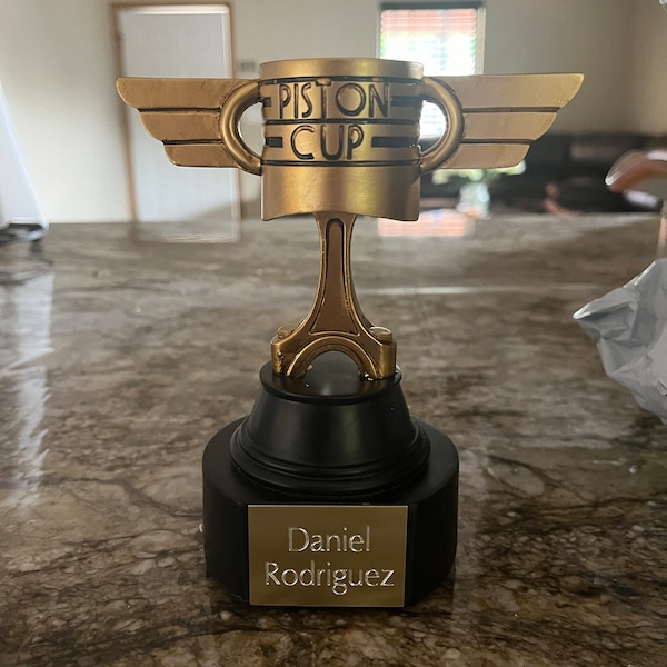Cars Piston Cup Trophy - Personalized Engraving Available! - Etsy