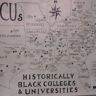 Hbcus Map - Etsy