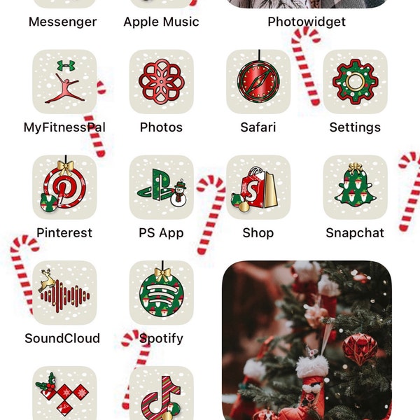 HAND-MADE CHRISTMAS App Icons | Festive Season | Personalized ...