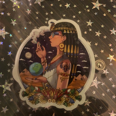 Egyptian Queen Cleopatra Sticker Ancient Egypt Mythology - Etsy