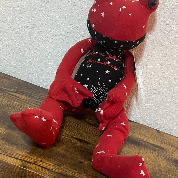 Stuffed Frog PDF Sewing Pattern & Tutorial Stuffed Animals Plush Toys ...