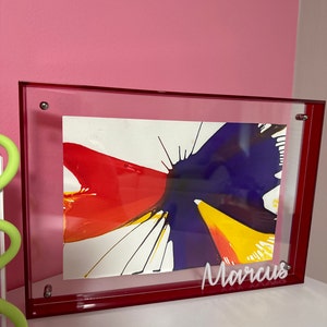 Colorful Acrylic Frame, Box Photo Frame Display, 6-inch, 7-inch, 8-inch ...