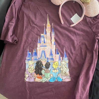 Disney Watercolor Castle T-shirt, Mickey & Friends Shirt, Disney Castle ...