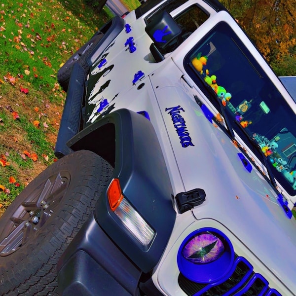Set of 2 Hand Wave Peace Wave Decal for Jeep Side Mirrors- Wave Decal ...