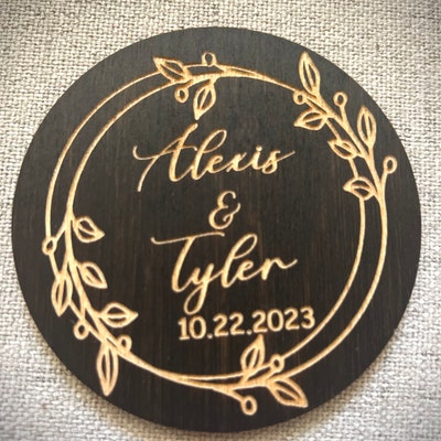Wedding Favors for Guests, Custom Wooden Coasters, Favors for Guests in ...