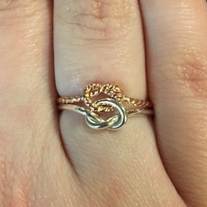 Spring Sale Etsy jewelry knot ring infinity knot 14kt gold | Etsy