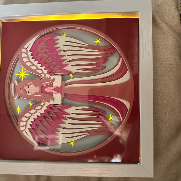 3D ANGEL Svg - 3D Christmas Svg - CHRISTIAN Svg - CHRISTMAS Shadow Box ...