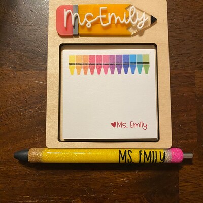 Teacher Gift Sticky Note Holder - Etsy