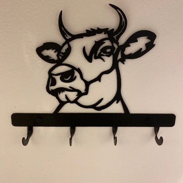 Cow Key Holder for Wall, Animal Key Rack, Key Hanger, Personalized Key ...