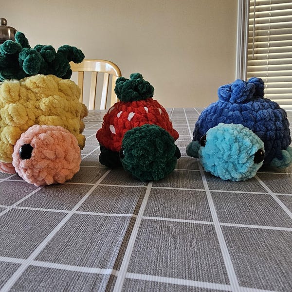 Pineapple Turtle Pattern Crochet PDF Download Beginner Friendly ...