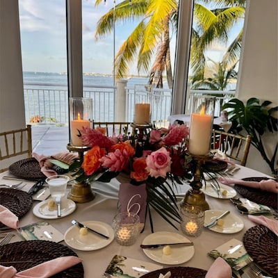 Tropical Palm Leaf Name Tags Handwritten Monstera Names With Hole Punch ...