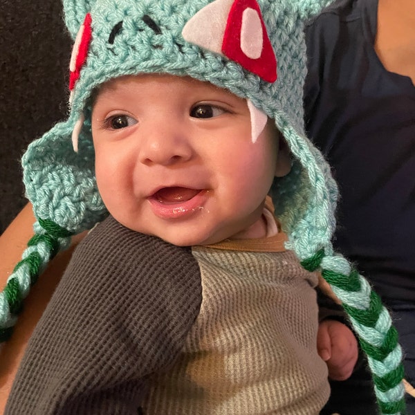 Crochet Bulbasaur Beanie/hat - Etsy