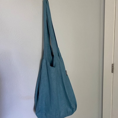 Linen Beach Bag in Stone Blue and Other Colours. Linen Market Bag ...