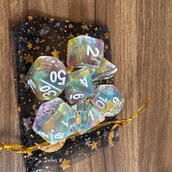 Bard Song Dnd Dice Set for Dungeons and Dragons | D20 TTRPG Polyhedral ...