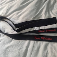 Custom Embroidery Black Belt for Martial Arts, Taekwondo, Karate, Moodukkwan, 2 Black Belt ...