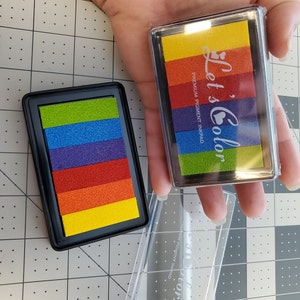 Rainbow Ink Pad, Rainbow Stamp Pad, 3x2 Ink Pad, Rainbow Baby Keepsake ...