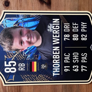 Personalised FIFA Card Football Gift ICON Father's Day FIFA 23 Football ...