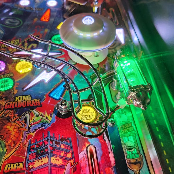 Stern Godzilla Pinball Light-up UFO Hoop Rail Mod Kit - Etsy