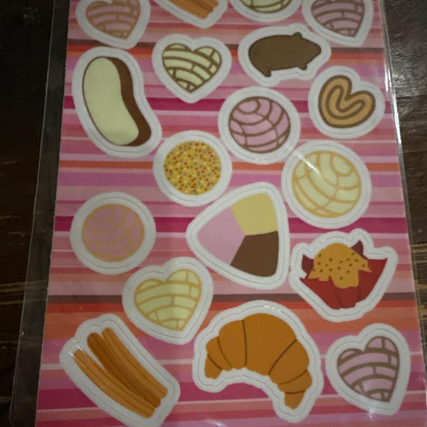 Mexican Pan Dulce Sweet Bread Sticker Sheet - Etsy