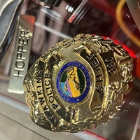 Chief Hopper Hawkins Police Badge and Name Tag Prop Replica From ...