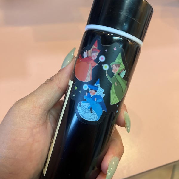 Good Fairies Flora Fauna Merryweather Transparent Laptop Stickers ...