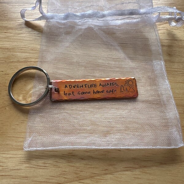 Custom Adventure/outdoor/travel/wanderlust Keychain - Etsy