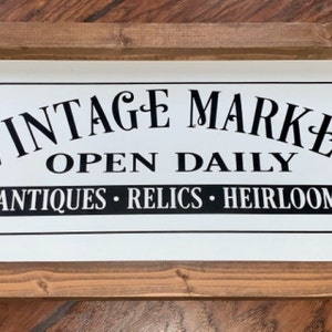 Vintage Market SVG Vintage Market Sign SVG Farmhouse SVG Antiques Svg ...