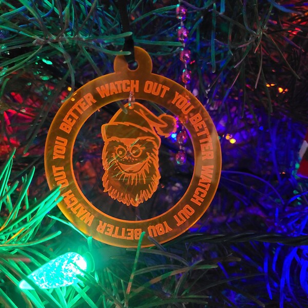 Gritty Ornament You Better Watch Out, Philadelphia Ornament, Philly ...