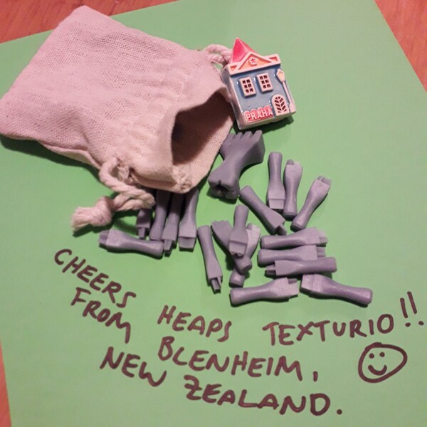 Texturio Pottery Stamps, Polymer Clay Tools, Soap Stamp, Clay Sculpting ...